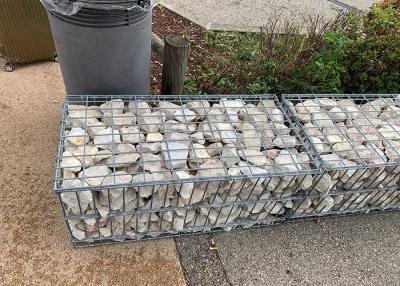 China Galvanized 2*1*1m Gabion Fence System For Garden for sale