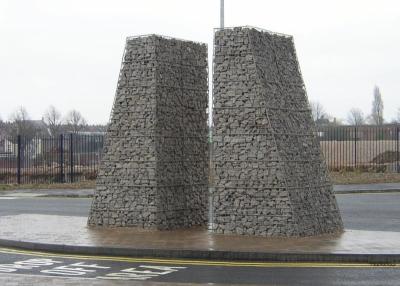 China 1m Width Pvc Coated Gabion Baskets For Stone Retaining Wall for sale