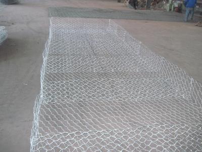 China Hexagonal Woven Mesh Gabion Basket 1m Tall for River Bank Protection for sale