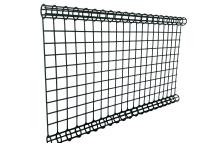 China HGMT Square Post Galvanized Double Loop Wire Fencing 2m x 830mm Panel for sale