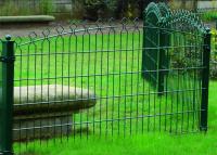 China Bending Top Powder Coating Welded Wire Garden Fence 50x200mm 6mm Wire for sale