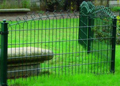 China Bending Top Powder Coating Welded Wire Garden Fence 50x200mm 6mm Wire for sale
