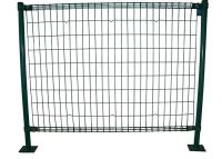 China SGS Double Circle Welded Wire Garden Fence 50x200mm Mesh PVC Coated for sale