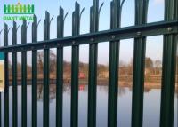 China Galvanised D Section W Section Palisade Fencing 1200mm Height Powder Coated for sale