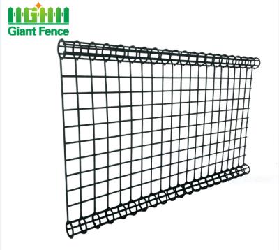 China PVC Coated 6ft Height Double Circle Welded Wire Garden Fence Mesh Panel 50x100mm for sale