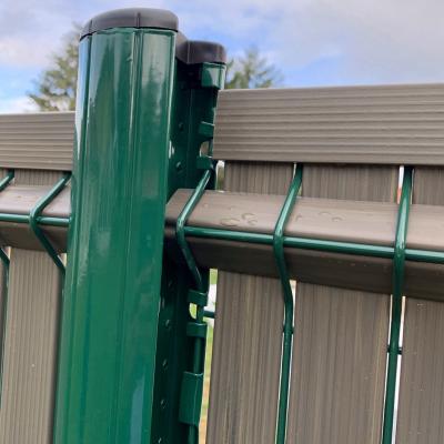 China PVC Coated Welded Wire Garden Fence 3D Curved 4.0-6.0mm Wire 50x200mm Mesh for sale