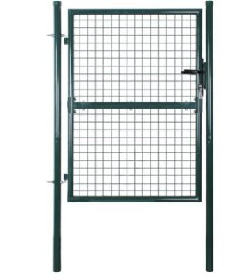 China Hot Dipped Galvanized Steel Garden Fence Gate 32x32mm Rail 116mm Center Space for sale