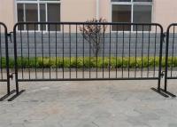 China Iron Metal Flat Feet Crowd Control Barriers 36-60 Inch with Powder Coating for Events and Traffic Safety for sale