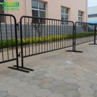 China BridgeFoot Black 0.9m Height Crowd Barrier Fencing for sale