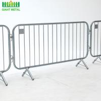 China Hot Dipped Galvanized Crowd Barrier Fencing 2000x900mm Lightweight Removable Feet for sale