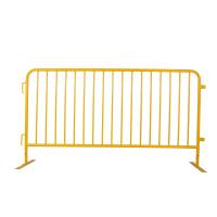 China Powder Coated Yellow Crowd Barrier Fencing 1m Height 2m Width HGMT Temporary for sale
