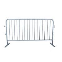 China Galvanized Steel Crowd Control Barrier 2.1m x 1.1m ISO14001 Tubular Event Fence for sale