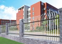 China Residential Powder Coated L3m Tubular Steel Fence with 1.2-2.5mm Rails and 10-Year Guarantee for sale