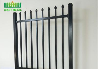 China OHSAS 18001 Powder Coated Tubular Steel Fence with 0.8-2.0mm Thickness and 900-3000mm Height Options for sale