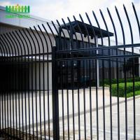 China 4ft Height Metal Tubular Fencing Powder Coated Industrial Security Picket Design 1.5m-3m Panel Length for sale