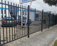 China Powder Coated Steel Tube Fence 2M Height Galvanized Tubular Fence Panel for sale