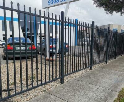 China Powder Coated Steel Tube Fence 2M Height Galvanized Tubular Fence Panel for sale
