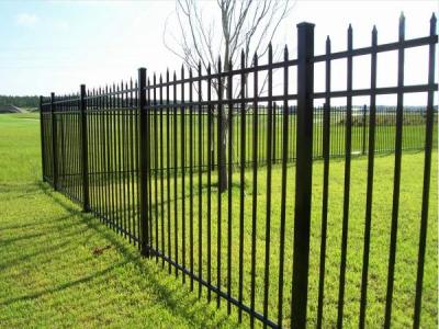 China Black Aluminum Tubular Pool Fence Panel 1.2m Height 2.4m Length Powder Coated for sale
