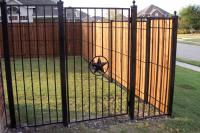 China Galvanized Steel Ornamental Picket Fence Panel 1.8x2.4m Hot Dipped Powder Coated for sale