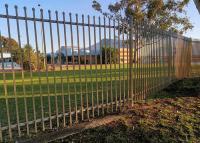China Galvanized Steel Railing Tubular Iron Fence - 2m Height Custom Sizes with 10-Year Powder Coating Warranty for sale