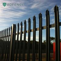 China Custom Residential Steel Fencing Black Metal Picket Decorative Wrought Iron Fence 2000mm Width for sale