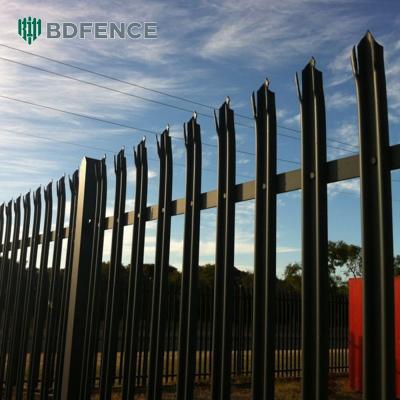 China Custom Residential Steel Fencing Black Metal Picket Decorative Wrought Iron Fence 2000mm Width for sale