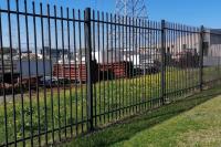 China Australian Standard Tubular Fence Pressed Spear Top Security Steel Picket Garrison Fence 2000mm Width 1800mm Height for sale