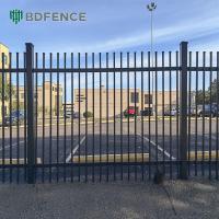 China Durable Tubular Steel Fence 1.8m Height Hot Dip Galvanized Powder Coated Long-Lasting for sale