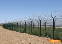 China 2.4m Powder Coating Anti-Climb Security Fence with 4.0-5.0mm Wire Thickness and 10-Year Guarantee for sale