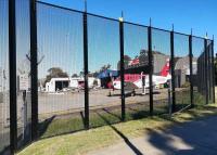 China 76.2×12.6mm H Post Metal Security Fencing with Anti-Climb Mesh and 2430mm Height Options for sale