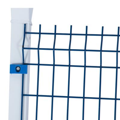China PVC Coated Airport Security Fence 6ft Height Square Post 50x200mm Mesh for sale