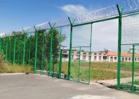 China BTO-10 6ft Height Welded Razor Wire Fencing 50x150mm Mesh Security Fence for sale
