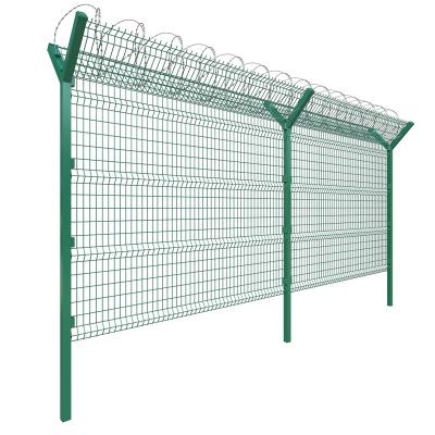 China 76.2x12.7mm 358 Anti Climb Security Fence Panel 4mm Wire for Perimeter Protection for sale