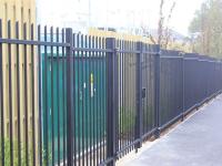 China 1.8m x 2.4m Black PVC Coated Aluminum Fencing with 10-20 Year Warranty | 3000+ sqm Production Capacity for sale