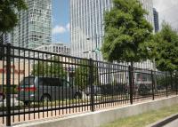 China 1.5m x 2.0m Black Flatted Top Aluminum Fencing with 10-Year Guarantee and Custom Sizing Options for sale