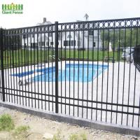 China PVC Coated Aluminum Swimming Pool Fencing 1.2m Height with Removable Mesh Design and Hot-Dip Galvanized Construction for sale