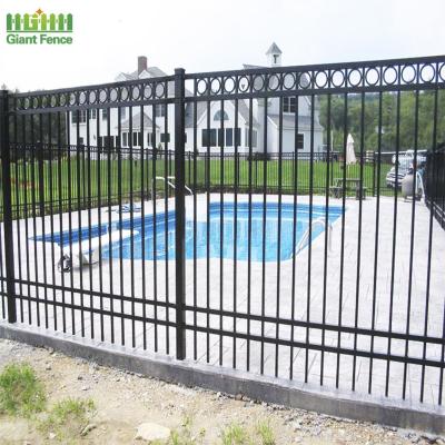 China PVC Coated Aluminum Swimming Pool Fencing 1.2m Height with Removable Mesh Design and Hot-Dip Galvanized Construction for sale