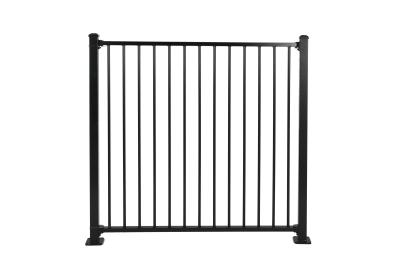 China Decorative Aluminum Fencing Flat Top Welded Panel 1.2m Height 1.8m Length for sale