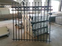 China Decorative Aluminium Fencing 6ft Height 3003 Alloy Powder Coated 25x25mm Rail for sale