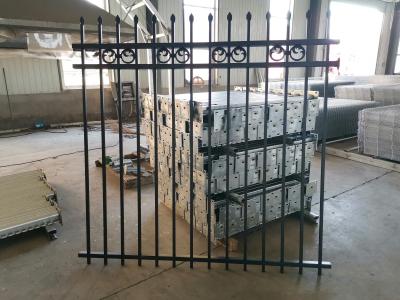 China Decorative Aluminium Fencing 6ft Height 3003 Alloy Powder Coated 25x25mm Rail for sale