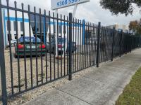 China Galvanized Steel Tubular Fence Panel 1.8m x 2.4m Spear Top for Garden Protection for sale