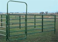 China ISO9001 Powder Coating Round Pipe Farm Fence Gates - 900-1800mm Height Range with 400g/m² Zinc Coating for sale