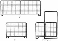 China 1800mm Height Hot Dip Galvanized Welded Wire Mesh Farm Fence Gate with 4.0-6.0mm Wire Diameter for sale