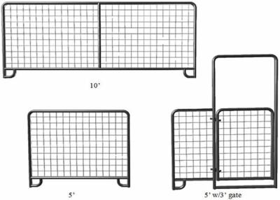China 1800mm Height Hot Dip Galvanized Welded Wire Mesh Farm Fence Gate with 4.0-6.0mm Wire Diameter for sale