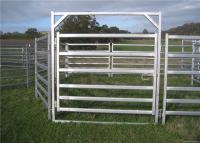 China H1800mm Square Tube Welded Cattle Gate Fence - Hot Dip Galvanized Farm Panel with 400g/m² Zinc Coating for sale