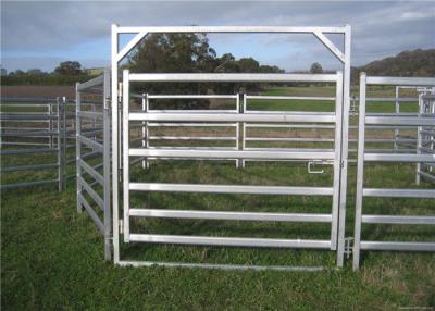 China H1800mm Square Tube Welded Cattle Gate Fence - Hot Dip Galvanized Farm Panel with 400g/m² Zinc Coating for sale
