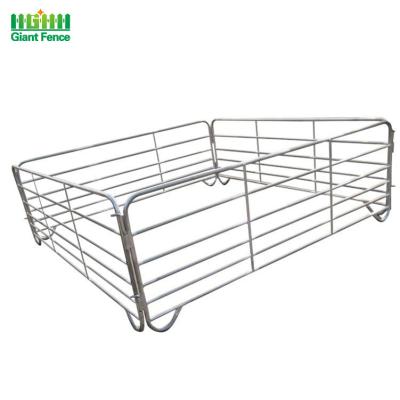 China 6-8ft Width Hot Dip Galvanized Farm Fence Panels with 400g/m² Zinc Coating for Cattle and Livestock for sale
