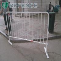China Customized 1.1x2.2m Temporary Fencing Portable Steel Barricade for Crowd Control and Road Safety for sale
