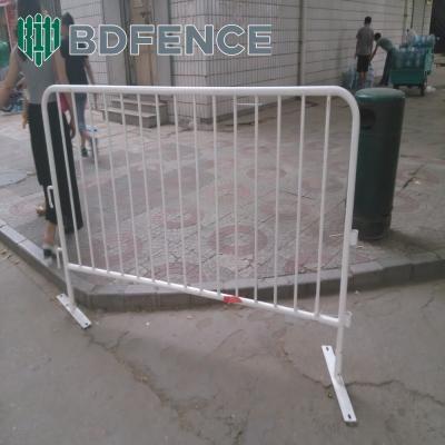 China Customized 1.1x2.2m Temporary Fencing Portable Steel Barricade for Crowd Control and Road Safety for sale