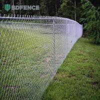 China Round Top Rail 9 Gauge Hot Dipped Galvanized Chain Link Fence Heavy Duty Farming for sale